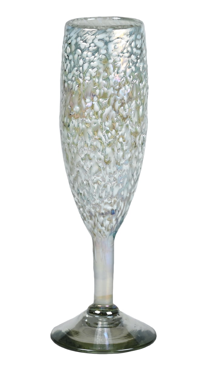 6oz White Pebble Champagne Flute | Pacific Merchants
