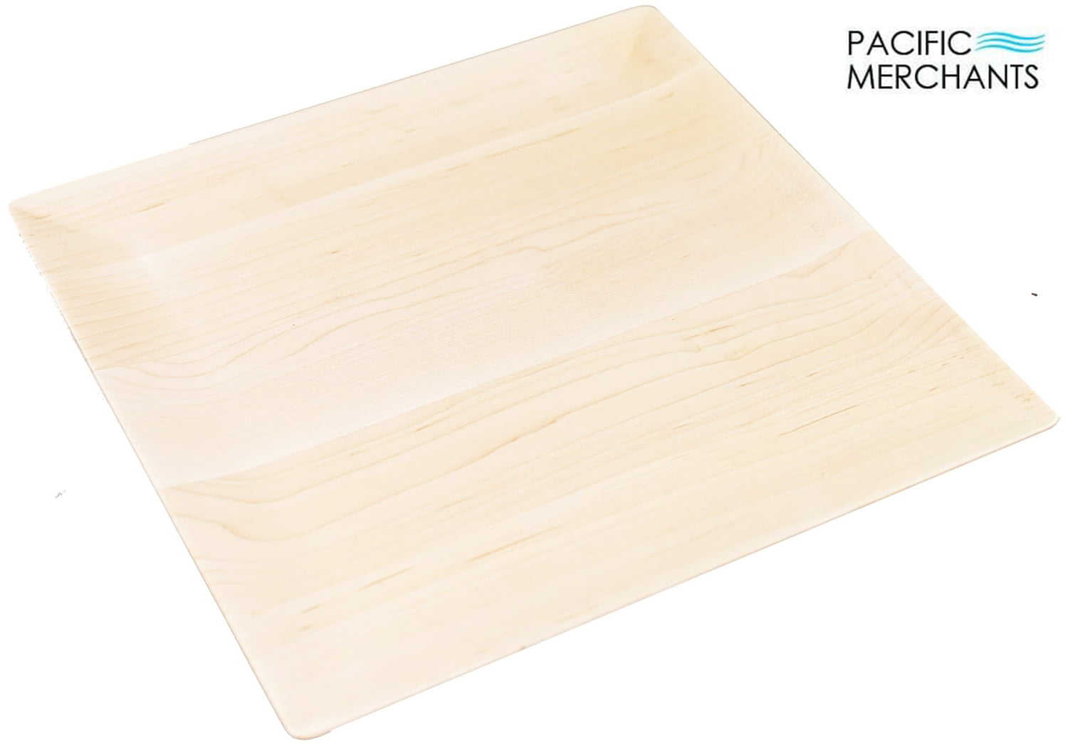 American Maple Wood Square Plate, 8" x 8"